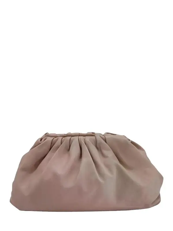Bottega Veneta Crinkled Pouch Clutch - Neutrals