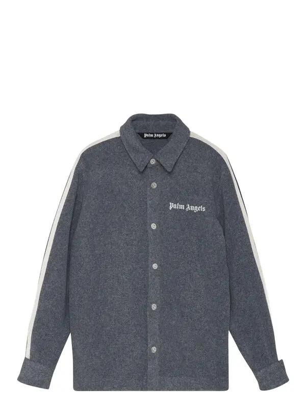 Palm Angels Wool Track Shirt - Grey
