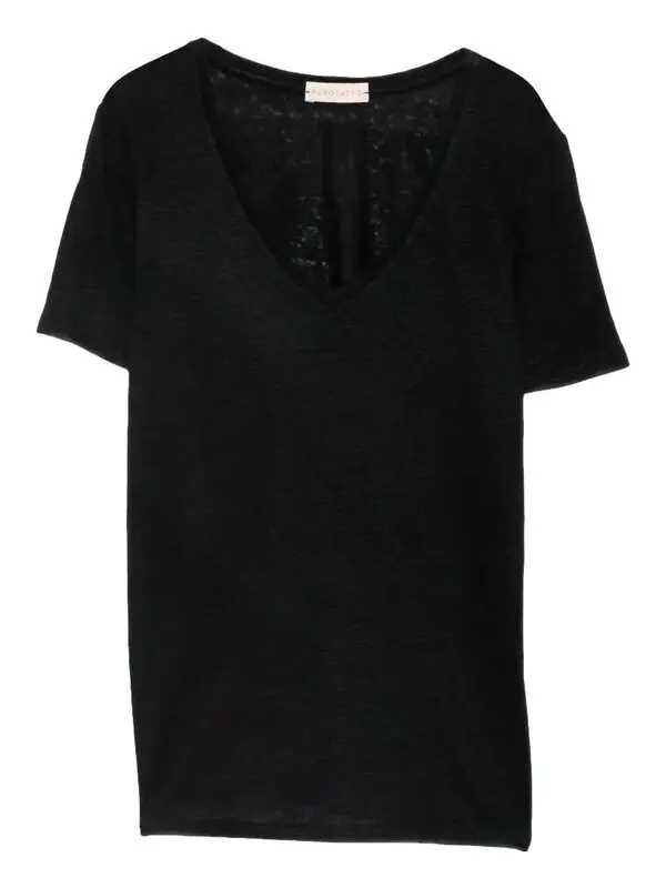 PUROTATTO V-neck T-shirt - Black