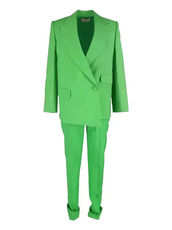 Alexander McQueen Double-breasted Suit - Green