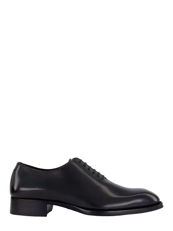 TOM FORD Lace-up Leather Oxford Shoes - Black