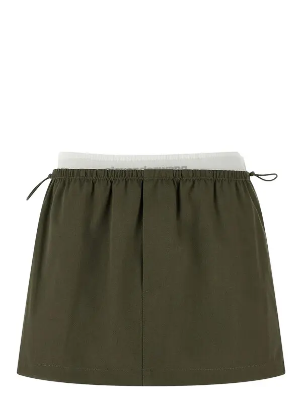 Alexander Wang Mid-rise Mini Skirt - Green