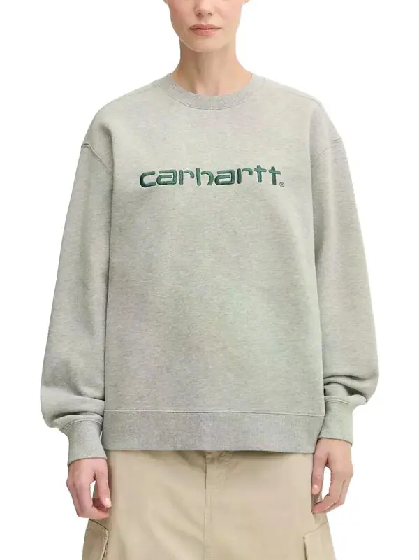 Carhartt Work In Progress Logo-embroidered Sweatshirt - Grey