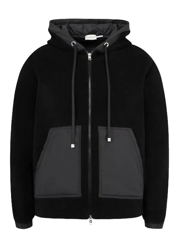 Moncler Zip-up Cardigan - Black