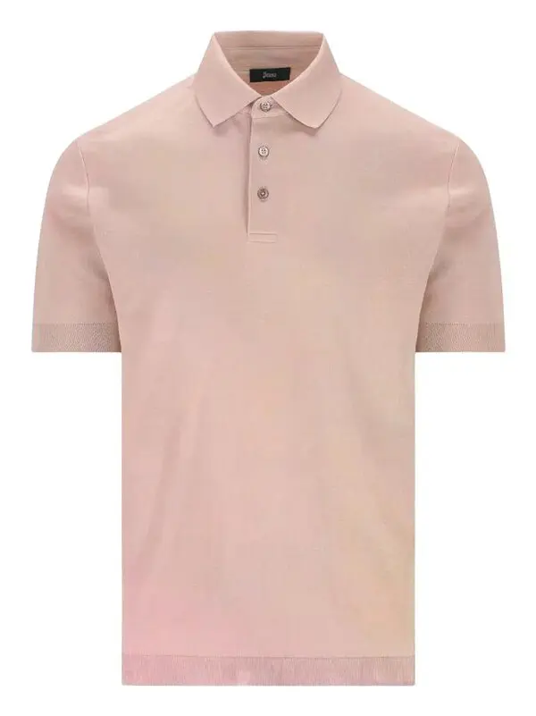 Herno Buttoned Polo Shirt - Pink