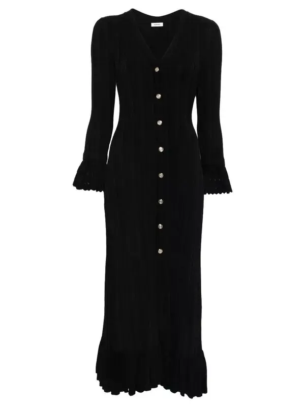 Sandro Midi Dress - Black