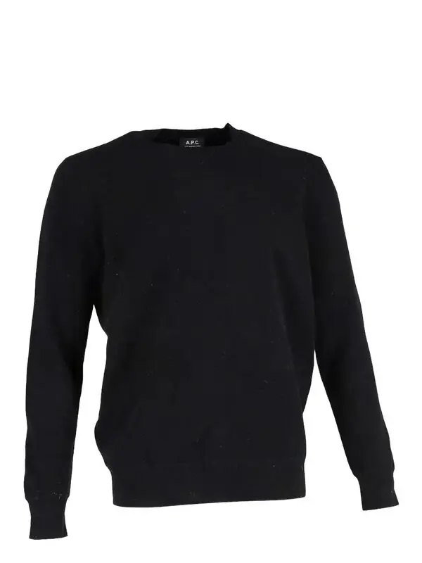 A.p.c. Crew-neck Wool Sweater - Black