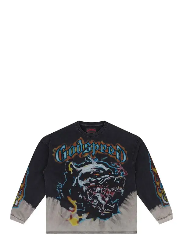 GODSPEED Off The Leash Long-sleeve Tee - Black