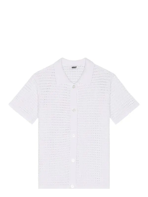KROST Venice Short-sleeve Button Up - White