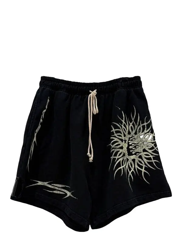 HELLSTAR Flame Yang Shorts - White