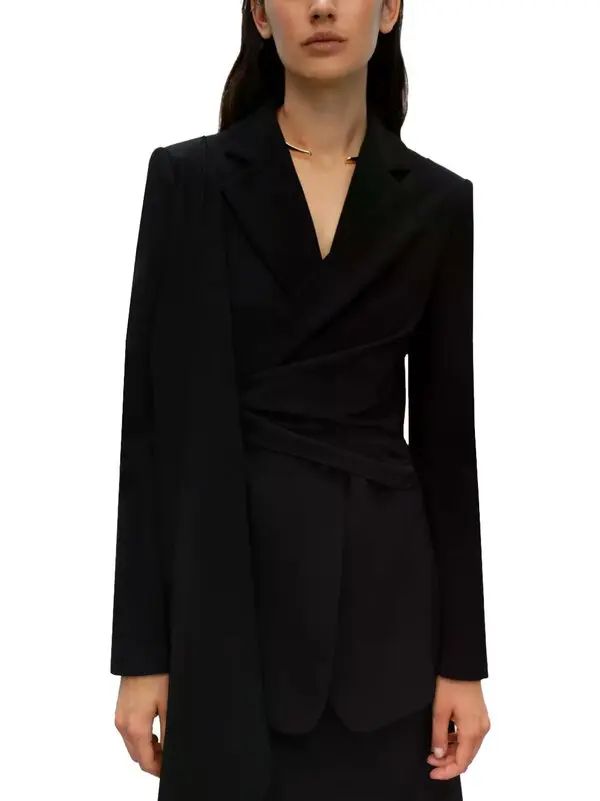 ELY ELY Draped Blazer - Black