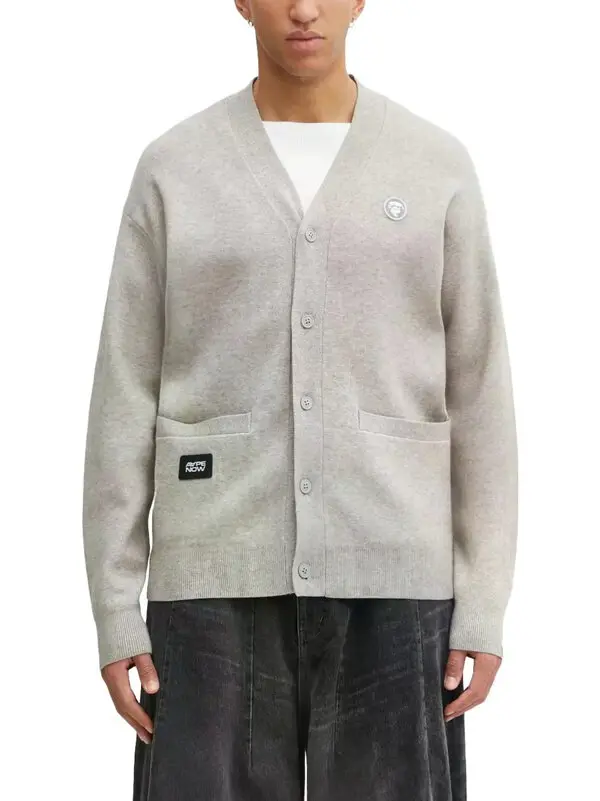 AAPE BY *A BATHING APE® Patch-pocket Cardigan - Grey