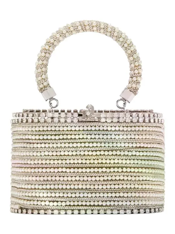 Rosantica Mini Holli Libellula Pearl-embellished Handbag - Neutrals