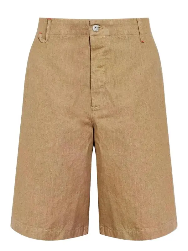Jacquemus Buttoned Denim Shorts - Brown