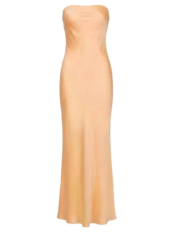 FORTE_FORTE Strapless Maxi Dress - Orange
