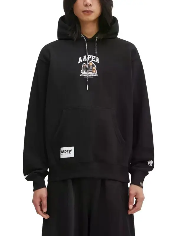 AAPE BY *A BATHING APE® Graphic-print Hoodie - Black