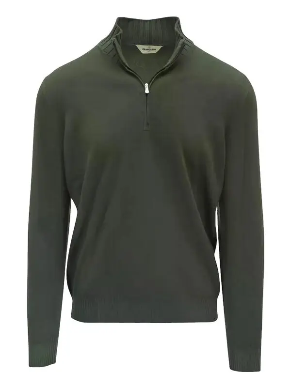 GRAN SASSO Half-zip Sweater - Green
