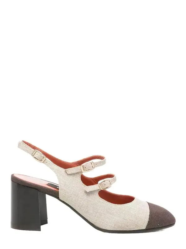 CAREL Heeled Slingback Pumps - Neutrals
