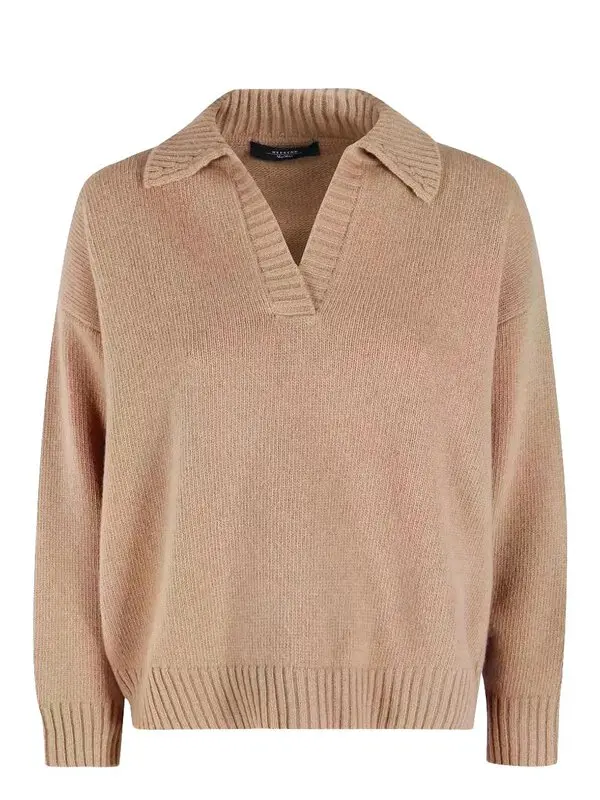 Max Mara V-neck Long Sleeve Sweater - Neutrals