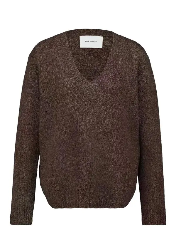 LISA YANG Leona V-neck Sweater - Brown