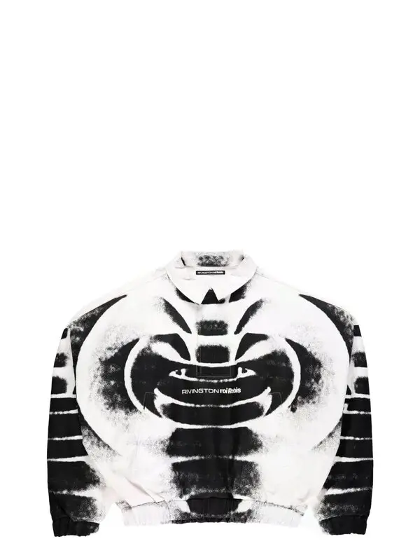 RRR123 Graphic Print Sweatshirt - White