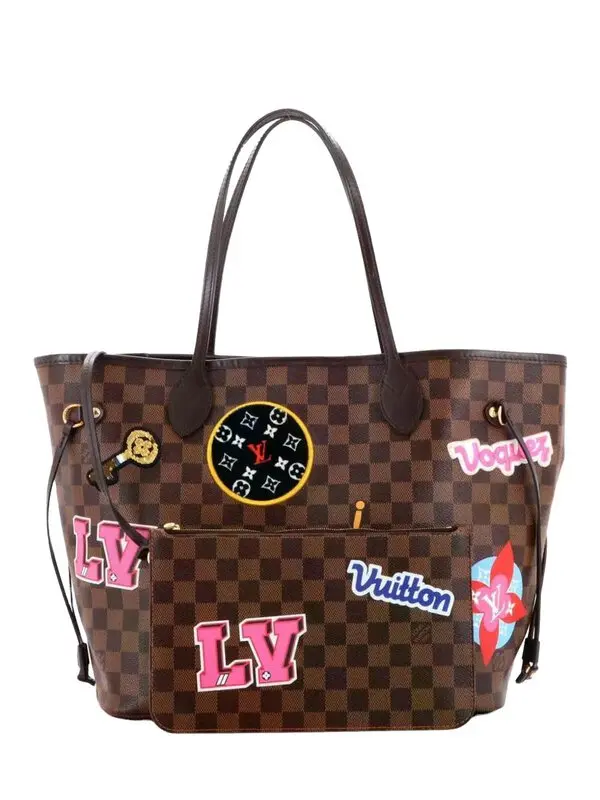 LOUIS VUITTON Neverfull Nm Limited Edition Patches Damier Mm - Brown