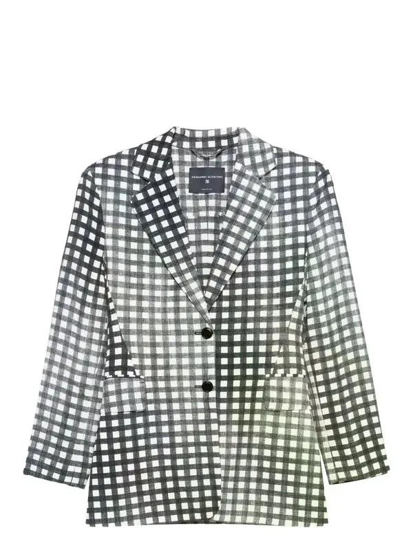 Ermanno Scervino Check-patterned Blazer - White