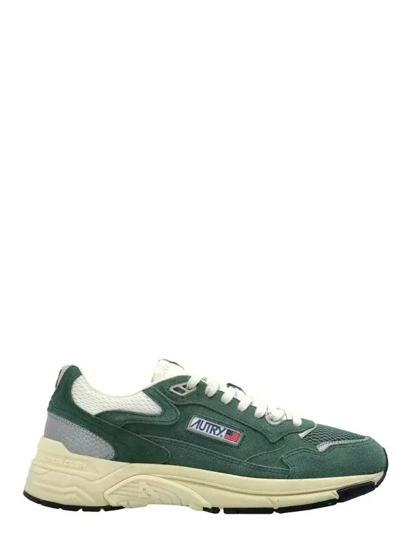 AUTRY Panelled Low Top Sneakers - Green