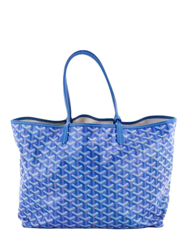 Goyard Saint Louis Coated Canvas Pm Tote Bag - Blue