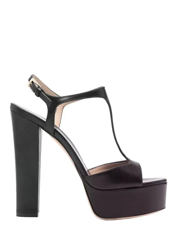 TOM FORD T-strap Heeled Sandals - Black