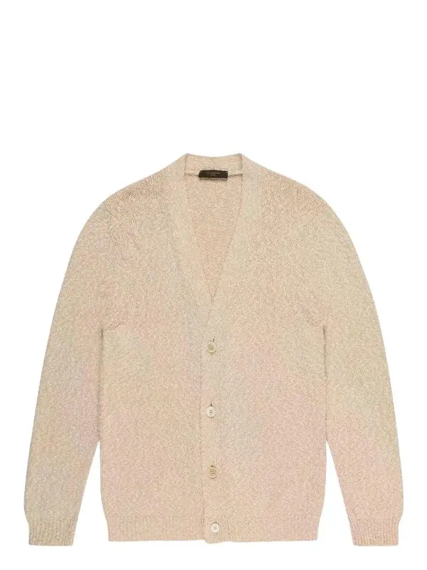 ZANONE Textured Cotton Cardigan - Neutrals