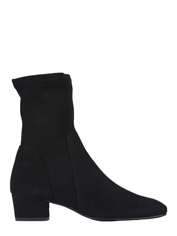 Aquatalia Stassi Square-toe Sock Boots - Black