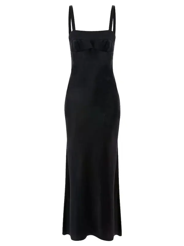 Victoria Beckham Cami Midi Dress - Black