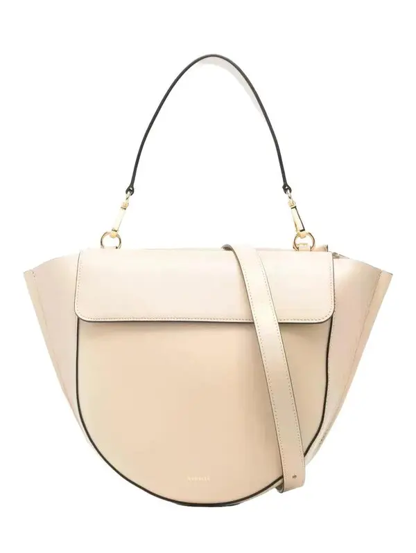 WANDLER Hortensia Flap Shoulder Bag - Neutrals