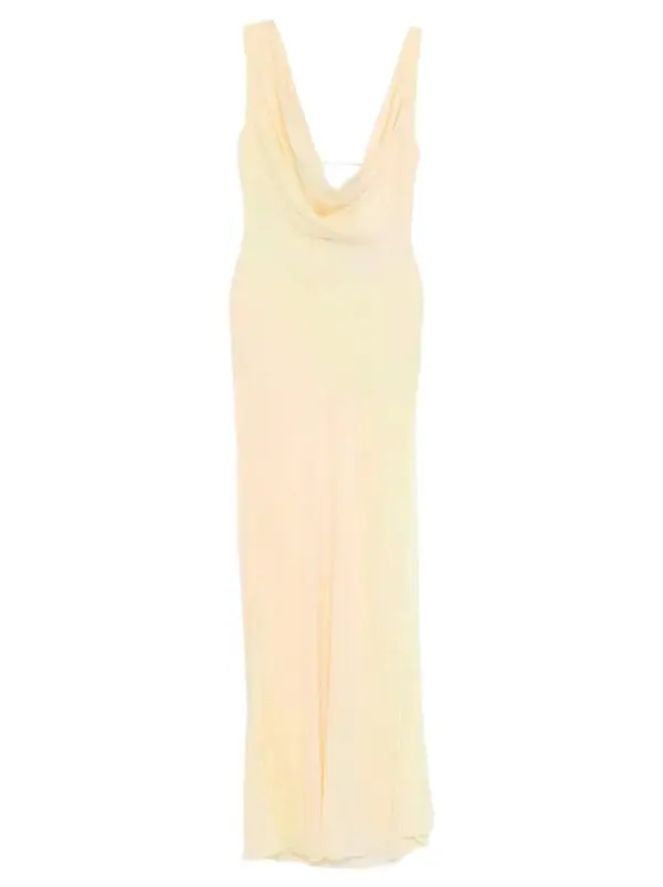 Andamane Minerva Cowl-neck Maxi Dress - Yellow