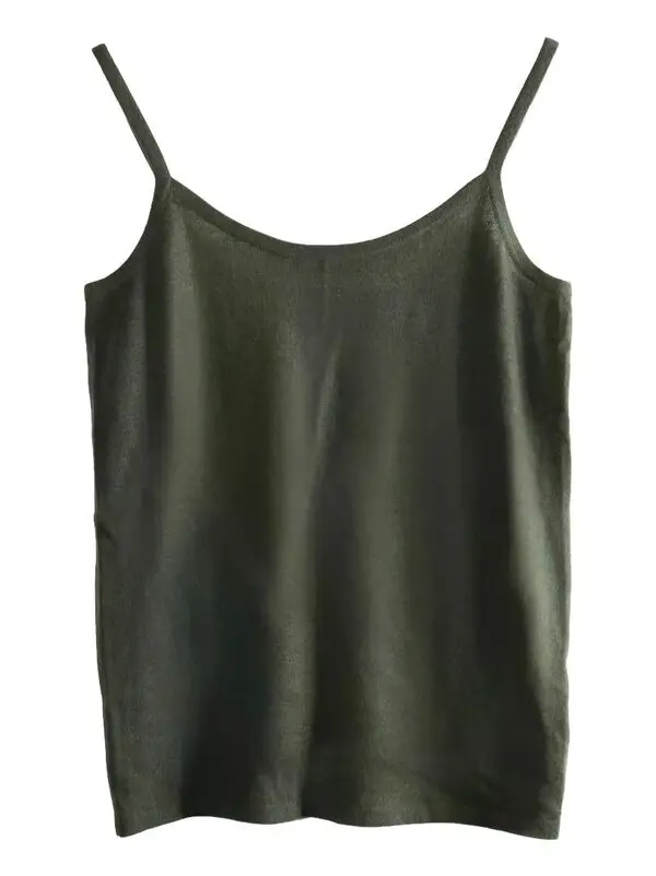 Frenckenberger Fine-knit Tank Top - Green