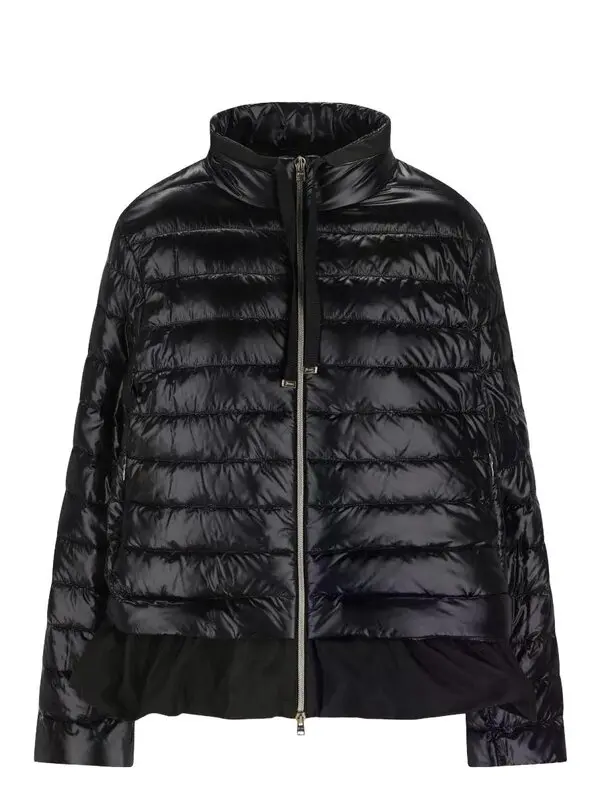 Herno Quilted Zip-up Puffer Jacket - Black