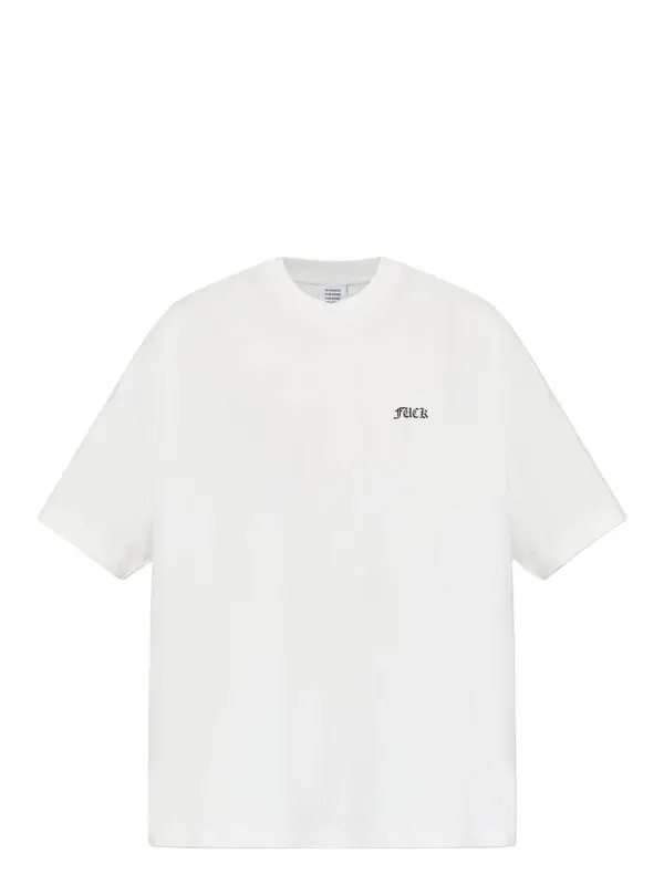 Vetements Graphic-print Crew-neck T-shirt - White