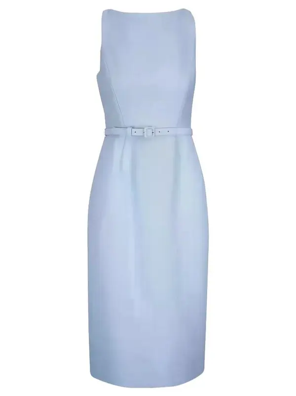 Adam Lippes Belted Sleeveless Dress - Blue