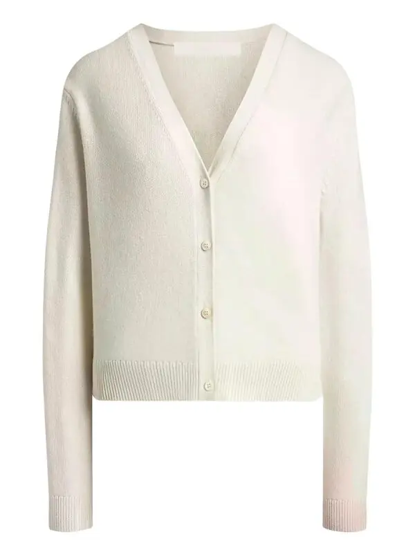 12 STOREEZ Buttoned Knit Cardigan - White