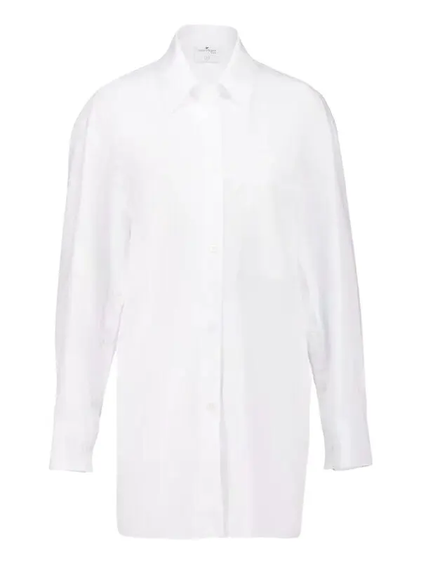COURREGES Button-up Mini Dress - White
