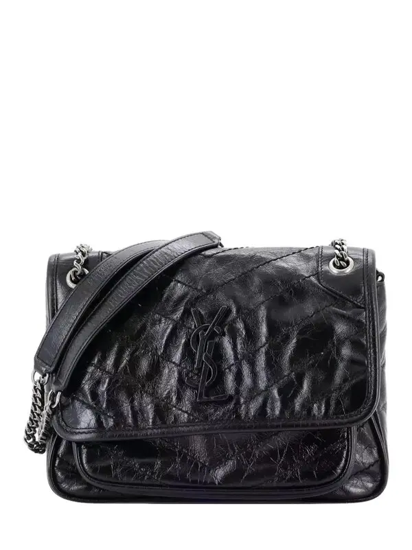 Saint Laurent Niki Chain Flap Baby Shoulder Bag - Black