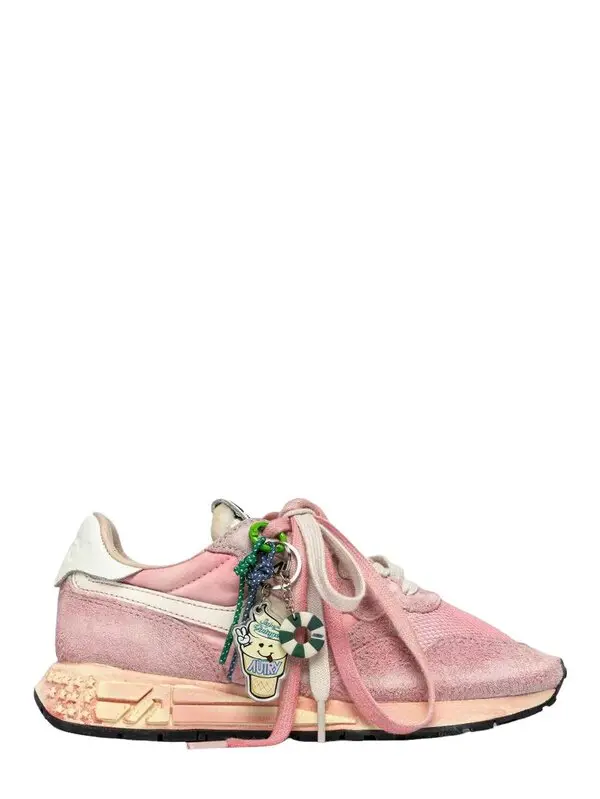 AUTRY Charm-detail Sneakers - Pink