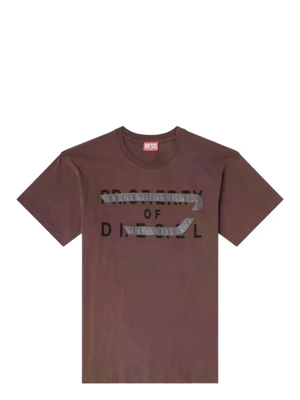 DIESEL T-norm-v11 T-shirt - Brown