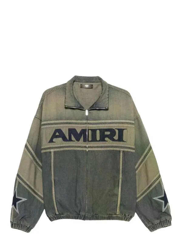 Amiri Sport Zip-up Denim Jacket - Blue
