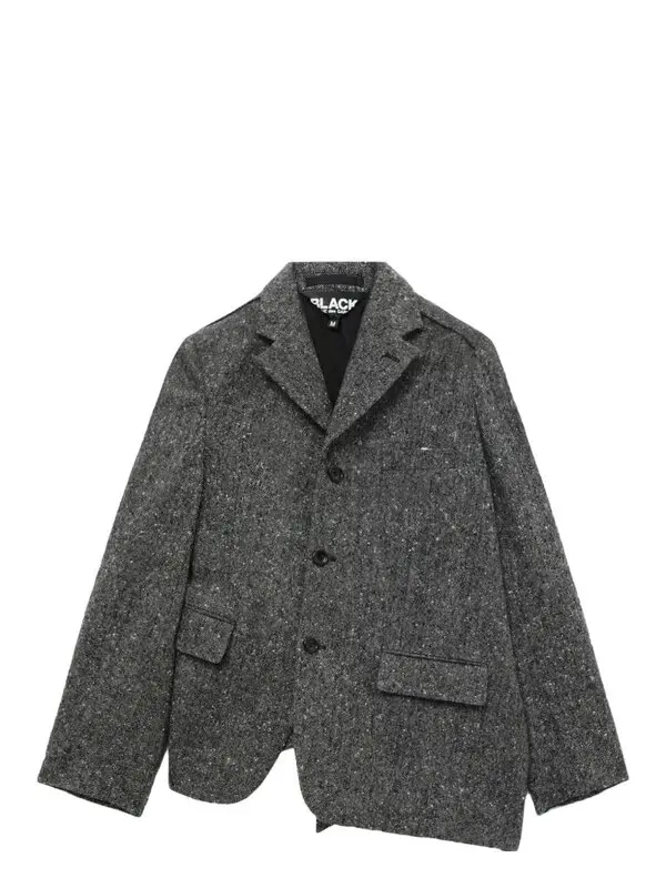 BLACK COMME DES GARÇONS Button Flap-pocket Blazer - Grey