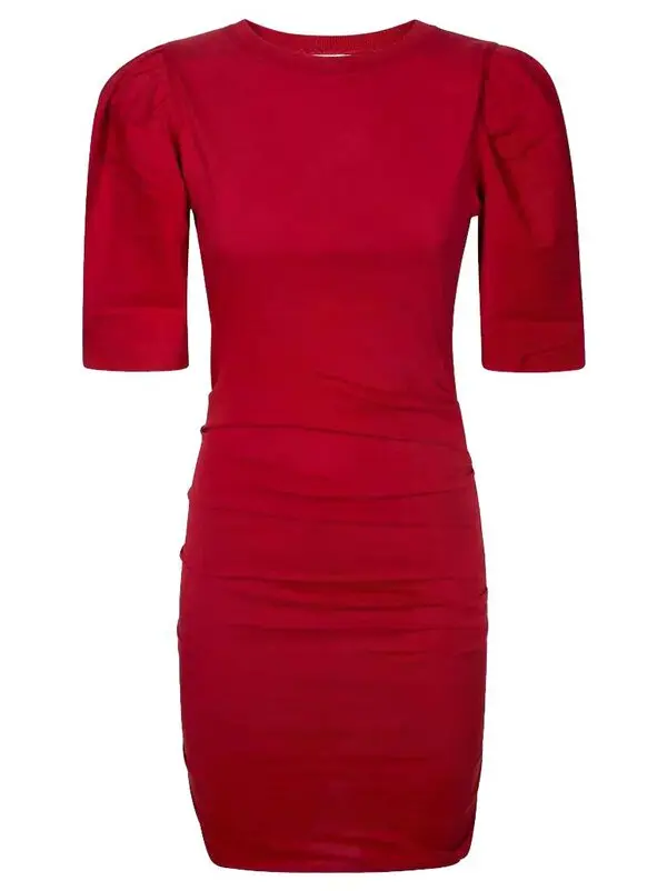 Isabel Marant Mylda Puff-sleeve Mini Dress - Red