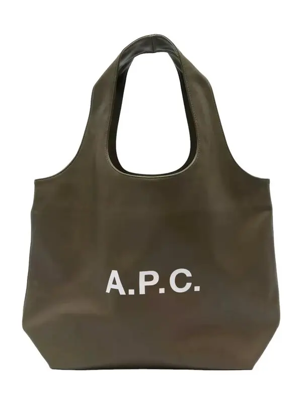 A.p.c. Logo Shoulder Bag - Green