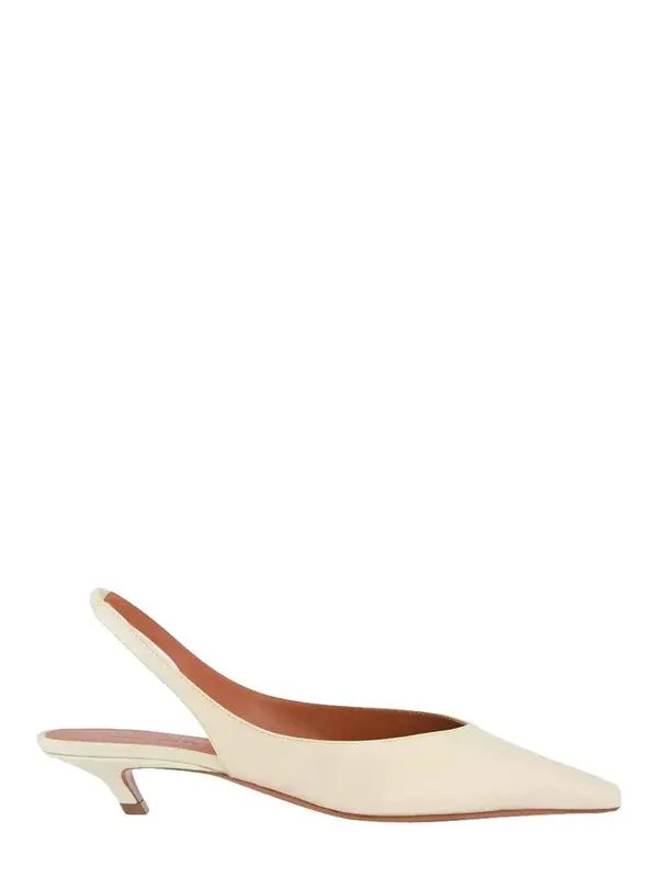 Amina Muaddi Jamie Slingback Pumps - Neutrals