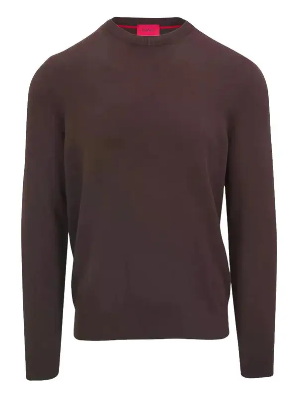 Isaia Crew-neck Sweater - Brown
